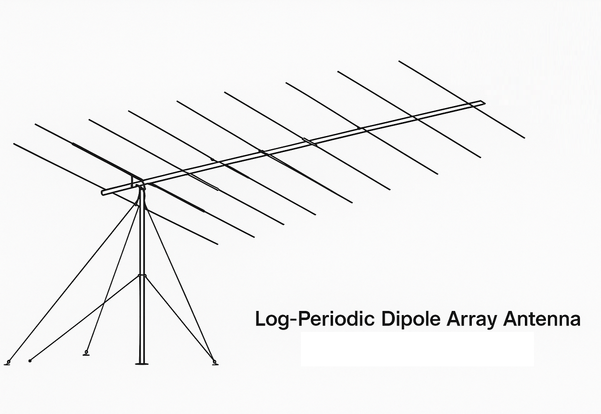 LP100SD-1: VHF/UHF Log Periodic Antenna (100 – 1000 MHz)